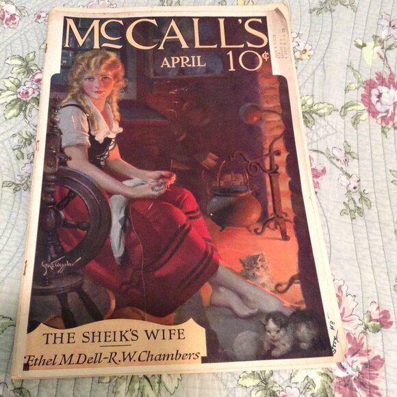 The McCall Company | Other | Original Mccalls Magazine April 922 Gene Pressler Cover Art 192s ...